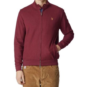 U.S.Polo Association Piquet Bomber Jacket - - Jackets - Herren - Rot - L
