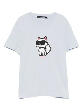 Karl Lagerfeld Ikon sketch choupette T-shirt - Blau