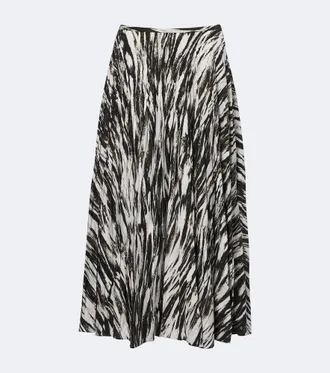 Proenza Schouler Jupe midi White Label Runa &agrave; imprim&eacute;