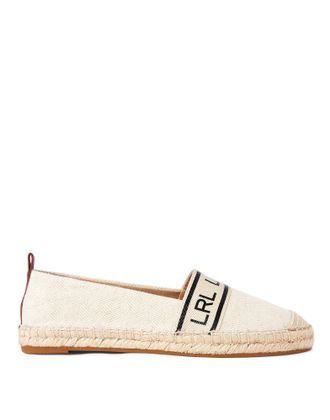 Ralph Lauren CAYLEE TWO-TONE CANVAS ESPADRILLE