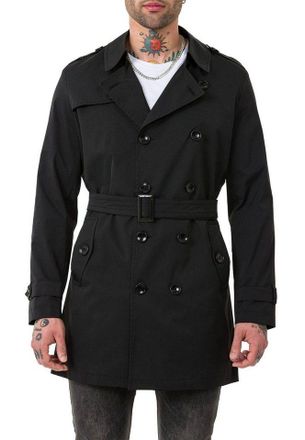 Red Bridge Trenchcoat Red Bridge Herren Mantel Trenchcoat Jacke Schwarz M