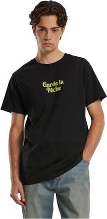Mister Tee Mt2901-garde La Peche Tee T-Shirt, Noir, XS Hommes