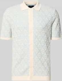 Mc Neal Strickshirt mit Polokragen und durchgehender Knopfleiste