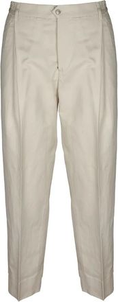 BRIGLIA 1949 Homme, Pantalons, Blanc, Taille: M Wide Pantalons
