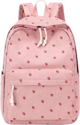 Generic Sac &agrave; dos d&eacute;cole pour adolescentes, sacs &agrave; livres, lyc&eacute;e, dames, sacs &agrave; dos de voyage pour hommes ordinateur portable, Rose, taille unique