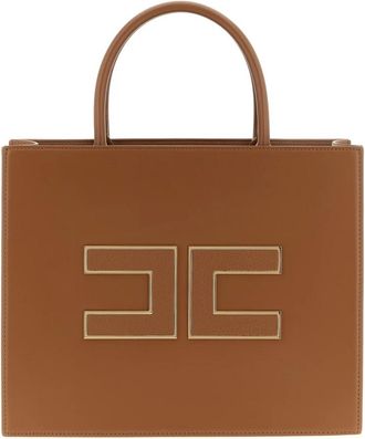 Elisabetta Franchi Femme, Sacs, Brun, Taille: ONE Size Grand Sac de Courses