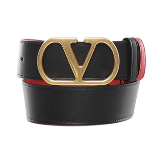 Valentino Garavani Reversible VLogo Belt - - Accessories - Damen - Schwarzk - 75 CM
