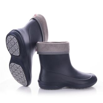 Lemigo Damen Superleichte Rutschfeste Arbeitsschuhe Arbeitsstiefel Gummistiefel Mit Futter und zus&auml;tzlichen Einlagen 36-41 EU (Marineblau, 36)