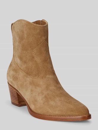 Lauren Ralph Lauren Stiefelette aus echtem Leder mit Logo-Pr&auml;gung