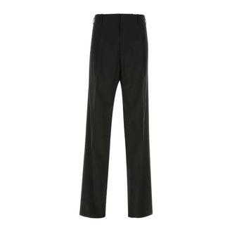 Versace Schwarze Stretch-Wollhose - - Trousers - Herren - Schwarzk - L