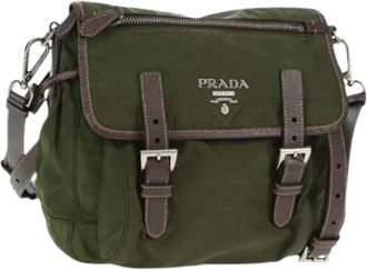 Prada unisex, Pre-owned, Vert, Taille: ONE Size Sac bandouli&egrave;re Vintage Pre-owned