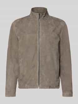 Strellson Regular Fit Lederjacke aus echtem Ziegenvelours Modell JIMMY-S