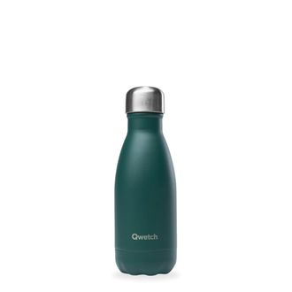 Qwetch Qwetch Thermosflasche, Smaragdgrün, 260 ml, Edelstahlflasche, 24 Stunden kalt und warm, wasserdicht, BPA-frei und wiederverwendbar