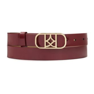 Kazar Lackierter weinroter G&uuml;rtel - - Accessories - Damen - Braun - 100 CM