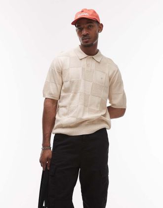 Carhartt Work in Progress Polo à damier - Beige-Neutre