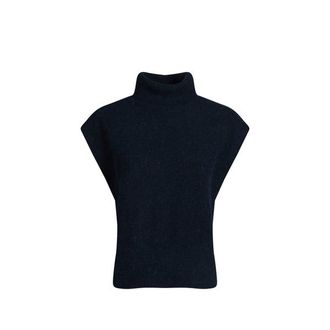 Gestuz Pull manches courtes Gzalpha en laine et alpaga m&eacute;lang&eacute;s