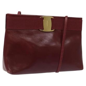 Ferragamo Pre-owned Leder Schultertasche - - Pre-owned - Damen - Rot - ONE SIZE