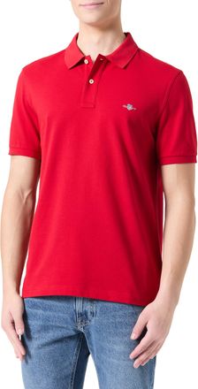 GANT Herren Slim Shield SS Pique Polo Polohemd, Ruby RED, S