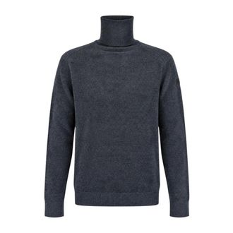 Roberto Ricci Design Pull &agrave; col roul&eacute; en velours - Homme - Pulls - Bleu - Taille: XL