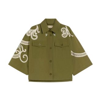 Max Mara Femme, Blouses et Chemises, Vert, Taille: 44 FR Wkdcomo Shirt Jacket