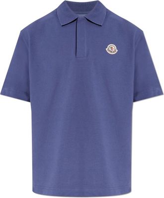 Moncler Homme, Tops, Bleu, Taille: XL Polo Chemises