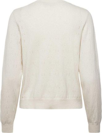 Rosemunde Strickjacke Laica Pointelle cardigan mit Wolle und Kaschmir mit Rundhalsausschnitt, wundersch&ouml;nes Ajour-Strickmuster