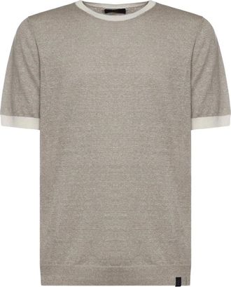 Fay Homme, Pulls, Beige, Taille: 2XL Maille ras du cou