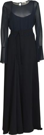 P.A.R.O.S.H. P.a.r.o.s.h., Femme, Robes, Noir, Taille: 42 FR Parosh Robes Blue