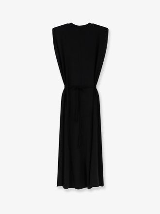 Pinko Womens Jersey Dress Black Acetate