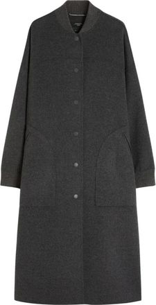 Max Mara Femme, Manteaux, Gris, Taille: 38 FR Wkdalamaro Long Coat