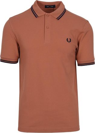 Fred Perry Twin Tipped Polohemd Lichtrost/Franz&ouml;sisch Navy
