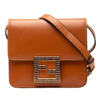 Fendi Sac bandouli&egrave;re Fab Pre-owned - Femme - Pre-owned - Brun - Taille: ONE Size