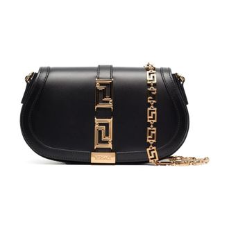 Versace Femme, Sacs, Noir, Taille: ONE Size Sac bandouli&egrave;re Greca Goddess