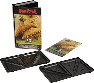 T-fal Coffret Snack Collection - 2 plaques croque triangle + 1 livre de recettes XA800212