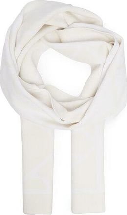 Calvin Klein Schal Emblem Aop Jcq Fine Rib Scarf LV04D8051G Wei&szlig;