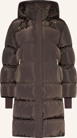 Neo Noir Neo Noir Steppmantel Lucette Mit Abnehmbarer Kapuze braun