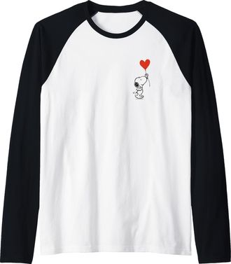 Peanuts Snoopy mit Herzballon Bansky klein Raglan
