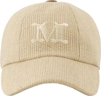 Max Mara Femme, Accessoires, Beige, Taille: 57 CM Casquette Effet Raphia