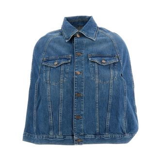7 For All Mankind Cape en jean - Femme - Vestes - Bleu - Taille: 38 FR