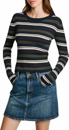 Pepe Jeans London Damen Hillary Strickwaren, Grün (Leaf Green), XL