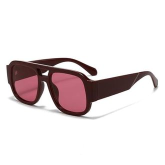 Generic Lunettes De Soleil Vacances For Hommes Et Femmes, For La Conduite, Les Trajets Domicile-travail Le Sport(Red)