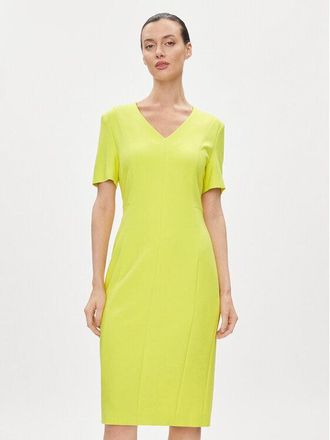 HUGO BOSS Kleid für den Alltag Damaisa 50490044 Gelb Slim Fit