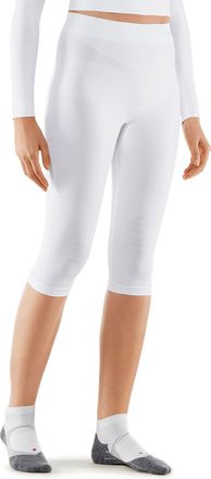 Falke Damen Baselayer-Hose Maximum Warm 3/4 W Ti Funktionsmaterial schnelltrocknend 1 St&uuml;ck, Wei&szlig; White 2860, XL