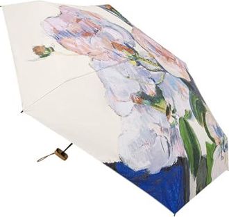 Generic Parasol - 16 x 6 x 5 cm - Fibre de fer - Motif floral - Portable - Parasol de voyage compact - Parasol de voyage compact - Parasol &agrave; six volets pour l