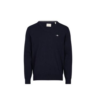 GANT Pull droit &agrave; logo brod&eacute; en coton
