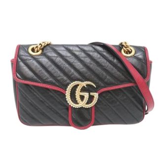 Gucci Sac bandouli&egrave;re vintage doccasion - Femme - Pre-owned - Noir - Taille: ONE Size