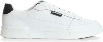 Just Cavalli Homme, Chaussures, Blanc, Taille: 43 EU Baskets perfor&eacute;es &agrave; bout rond