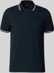 Mc Neal Slim Fit Poloshirt mit Kontraststreifen und Rei&szlig;verschluss