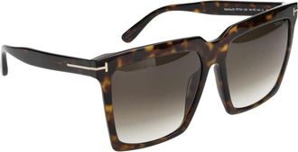 Tom Ford unisex, Accessoires, Brun, Taille: 58 MM Lunettes de soleil Sabrina-02
