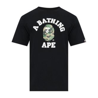 A Bathing Ape Logo T-Shirt - - Tops - Herren - Schwarzk - L